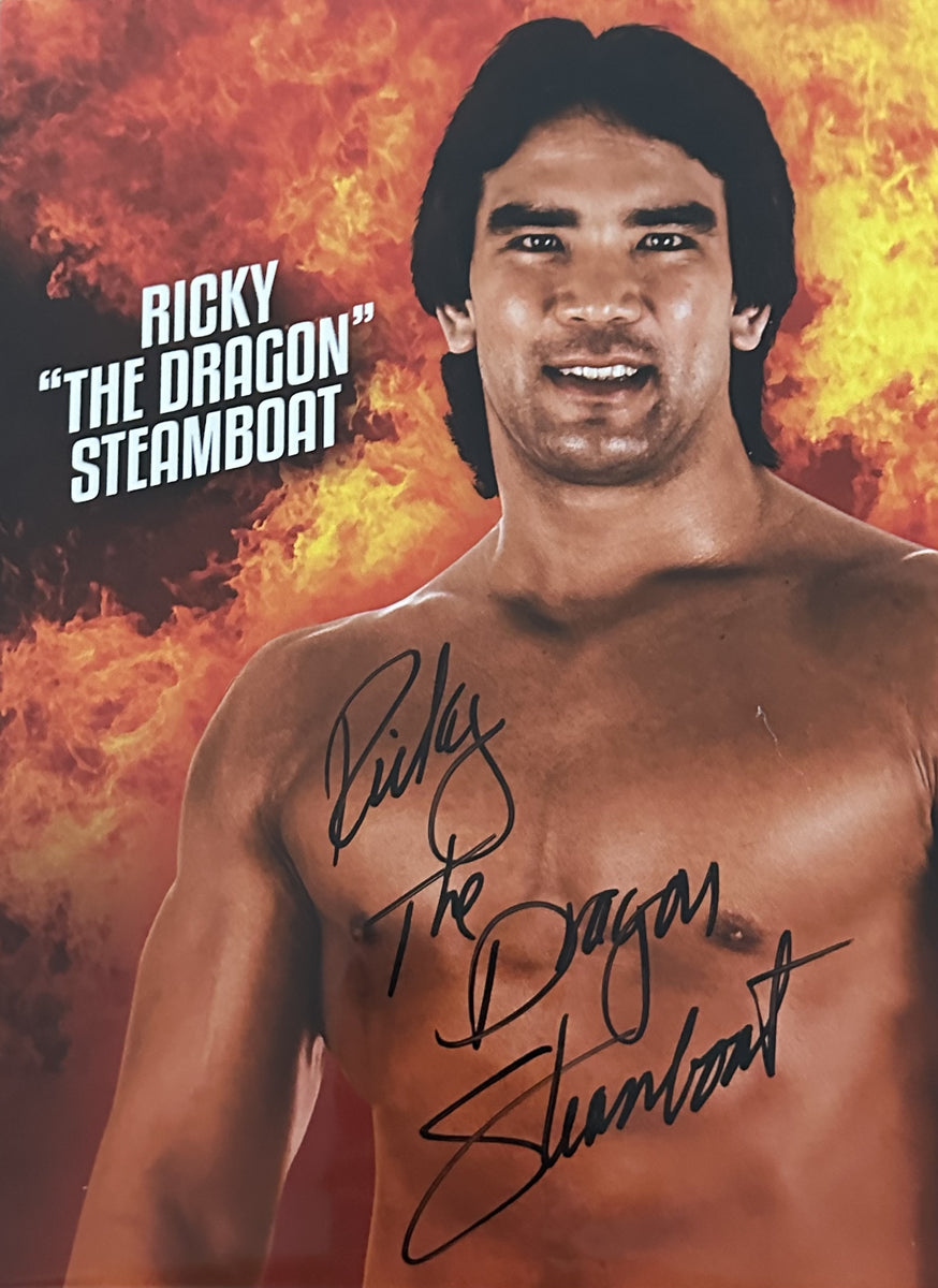 WWE Hall of Famer "Ricky Morton" Steamboat "The Dragon" 8x10" Autograp ...