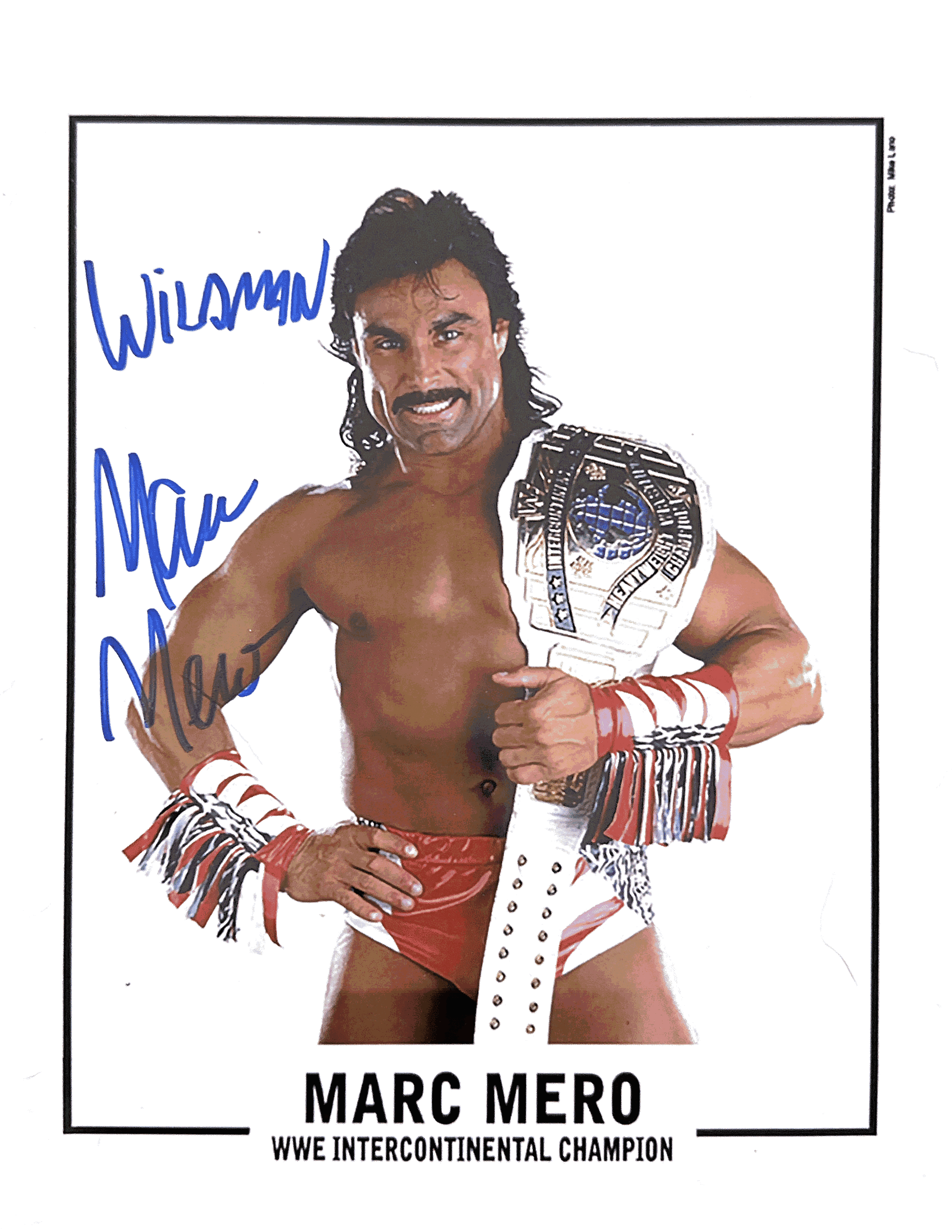 WWE Intercontinental Champion "Wildman Marc Mero" Autograph 8x10" Whit – Masters of Ring ...
